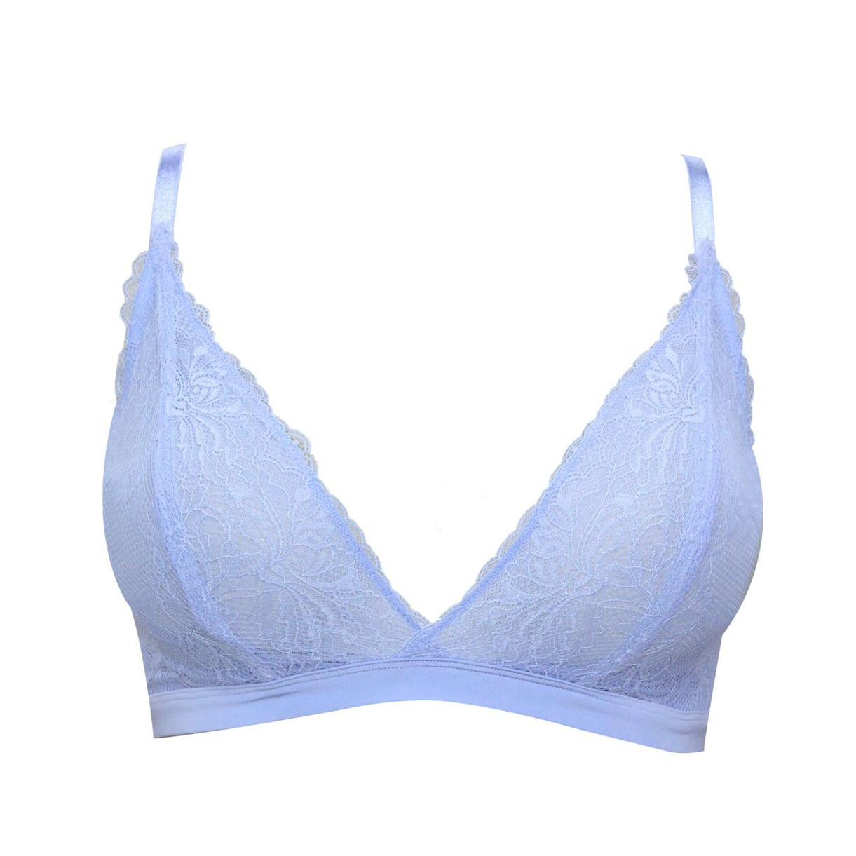 Wire Free Lace Bra Thick Cup Brassiere Triangle Bra | Ladymate