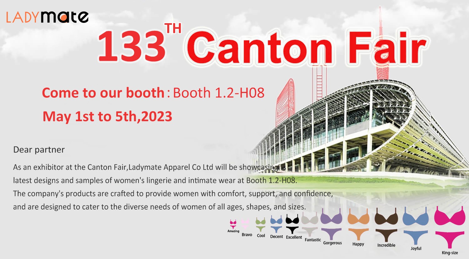Meet Us At Canton Fair 2023 Booth 1 2 h08 May 1st To 5th 2023 Meet Us At Canton Fair 2023 Booth 1 2 h08 May 1st To 5th 2023